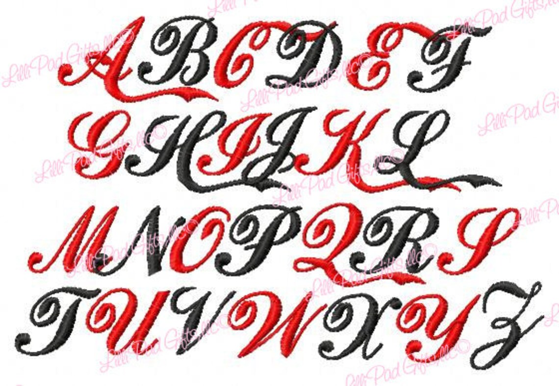 Soda Pop Machine Embroidery Font Sizes | Etsy