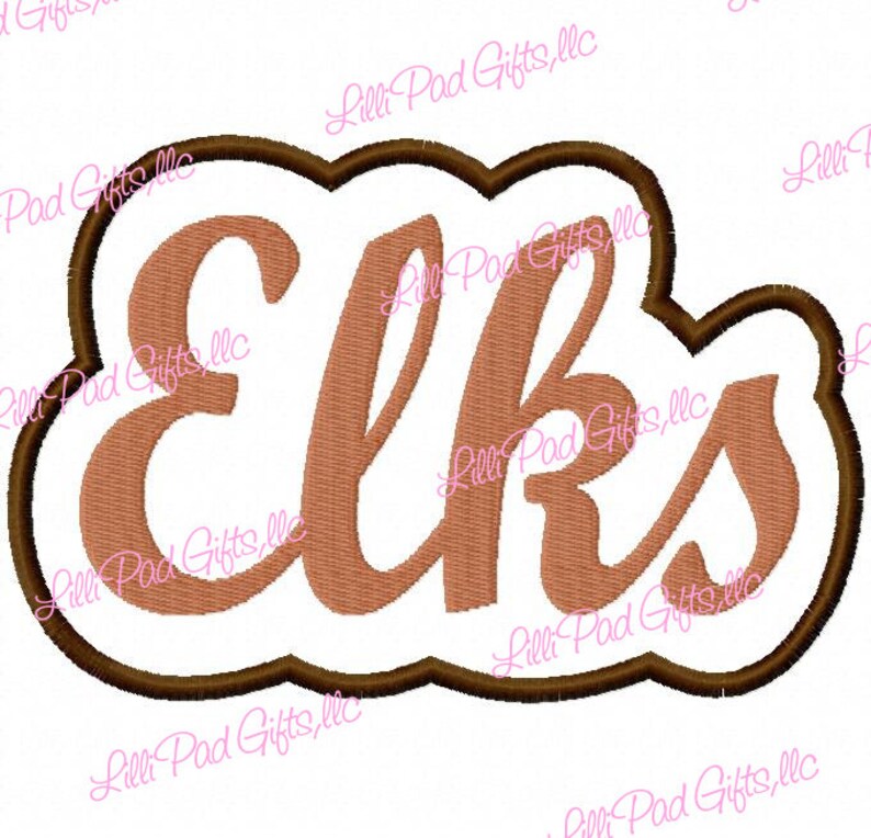 Elks - Outline Applique - Machine Embroidery Design - 11 Sizes - Etsy
