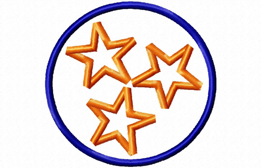 Tennessee Circle - Embroidery Applique - 9 Sizes, TN, State, Applique ...
