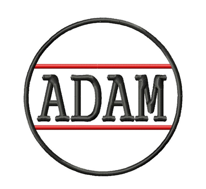 Circle Name Applique Frame Machine Embroidery Design 9 | Etsy