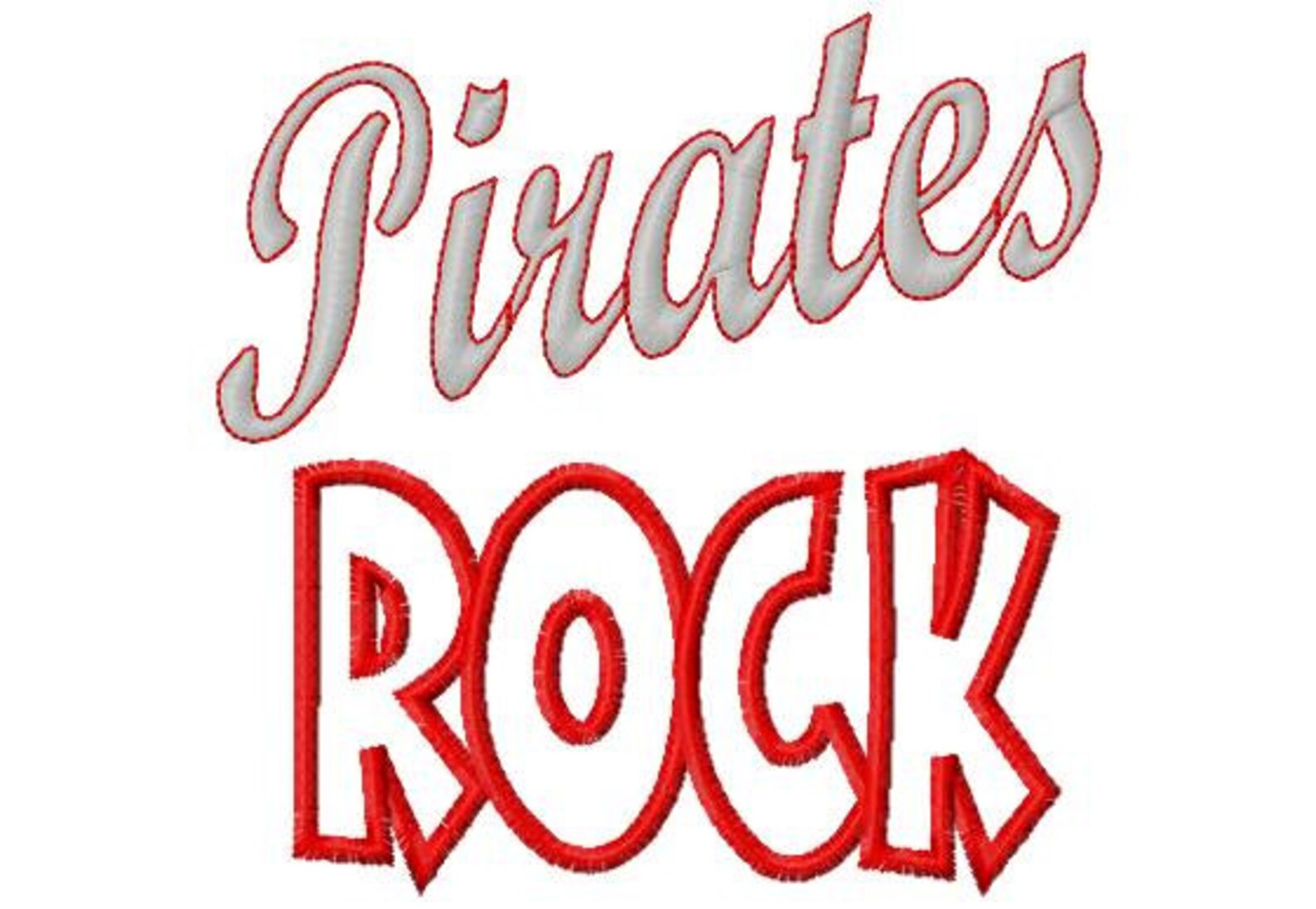 Pirates ROCK Applique Machine Embroidery Design 8 Sizes - Etsy