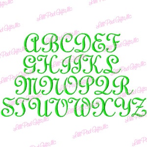 Annie Script Machine Embroidery Font - BX - Sizes 1",2",3",4" BUY 2 Get ...