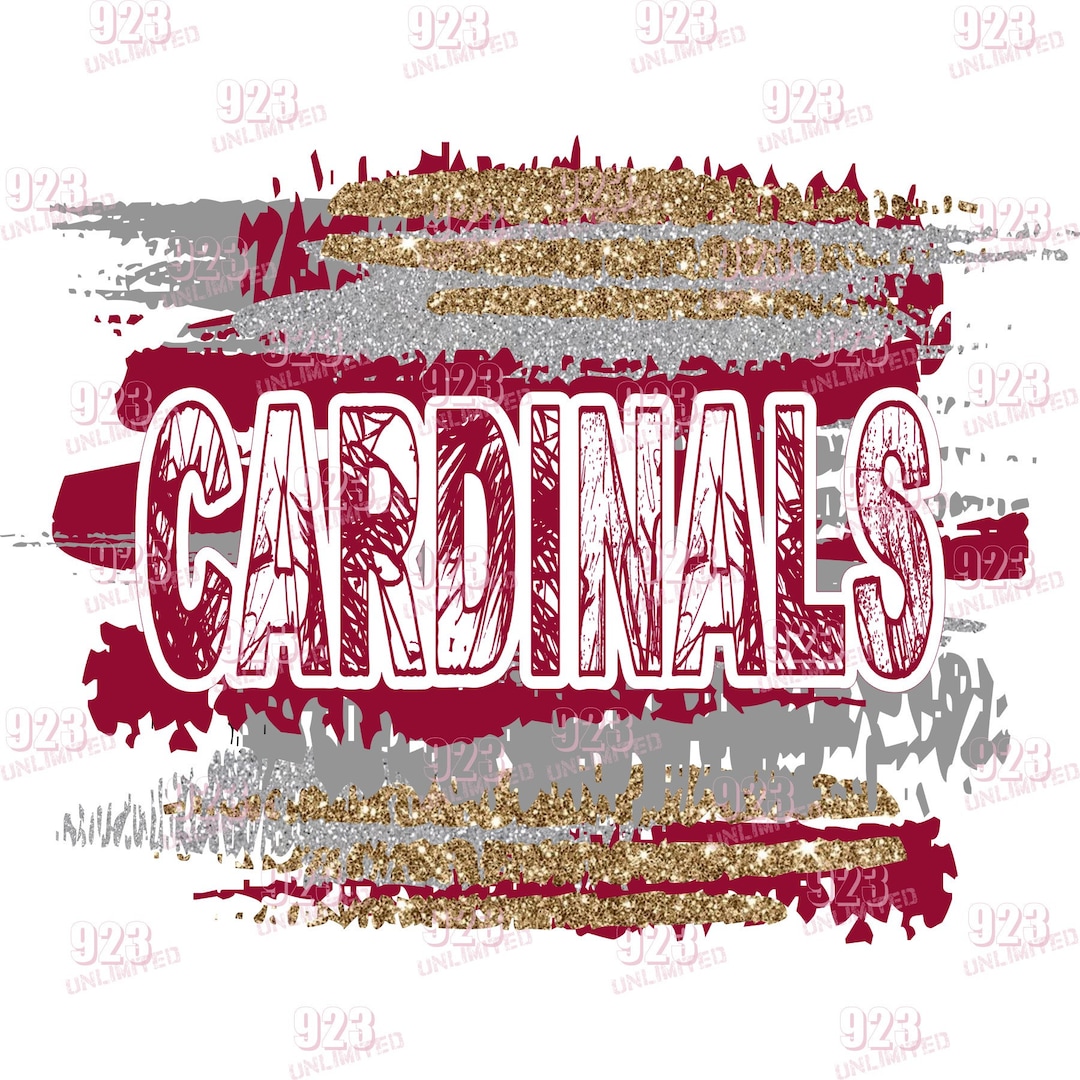 CARDINALS- Gold and Silver- Sublimation Design - Instant Download ...