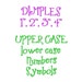Dimples Machine Embroidery Font - Sizes 1",2",3",4" BUY 2 Get 1 FREE ...