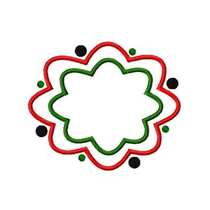 Double Flower Power Applique Frame - Frame Only - Machine Embroidery ...