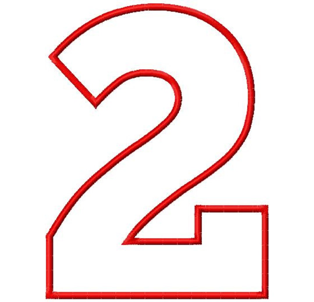 SUPER JUMBO Chunk Block APPLIQUE Number Set - Sizes 8", 9", 10" & 11 ...