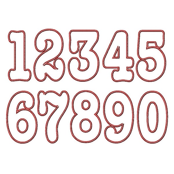 Embroidery Numbers - Etsy