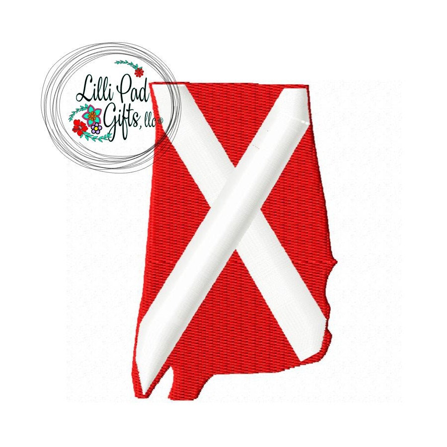 Sewing & Fiber Machine Embroidery Alabama design Alabama-X X 7 Sizes ...