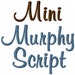 Mini Murphy Script .5in. half Inch Machine Embroidery | Etsy