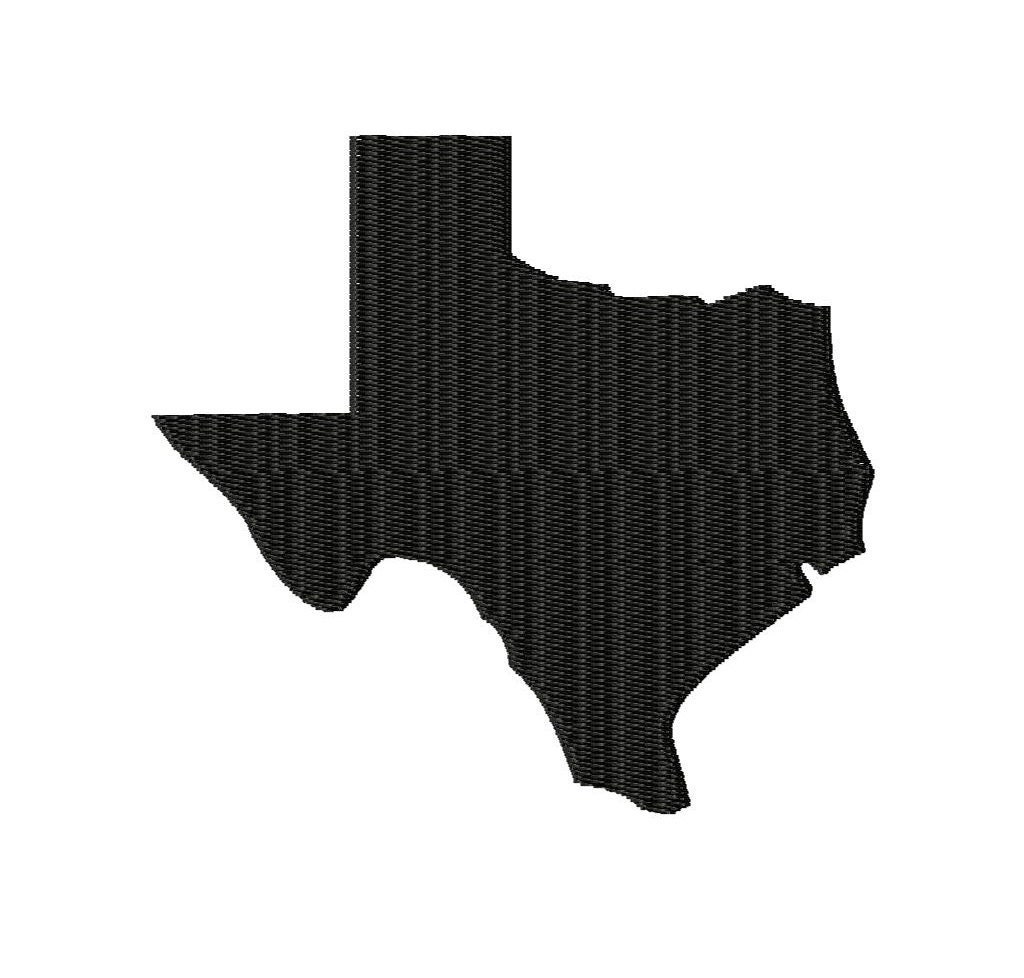 State of Texas Machine Embroidery 7 Sizes - Etsy