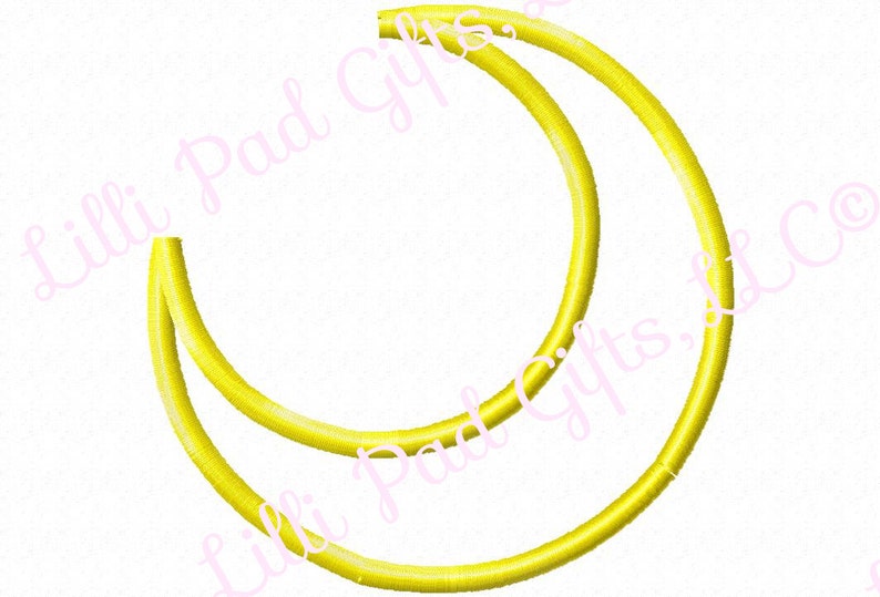 Moon Applique Machine Embroidery Design 6 Sizes - Etsy