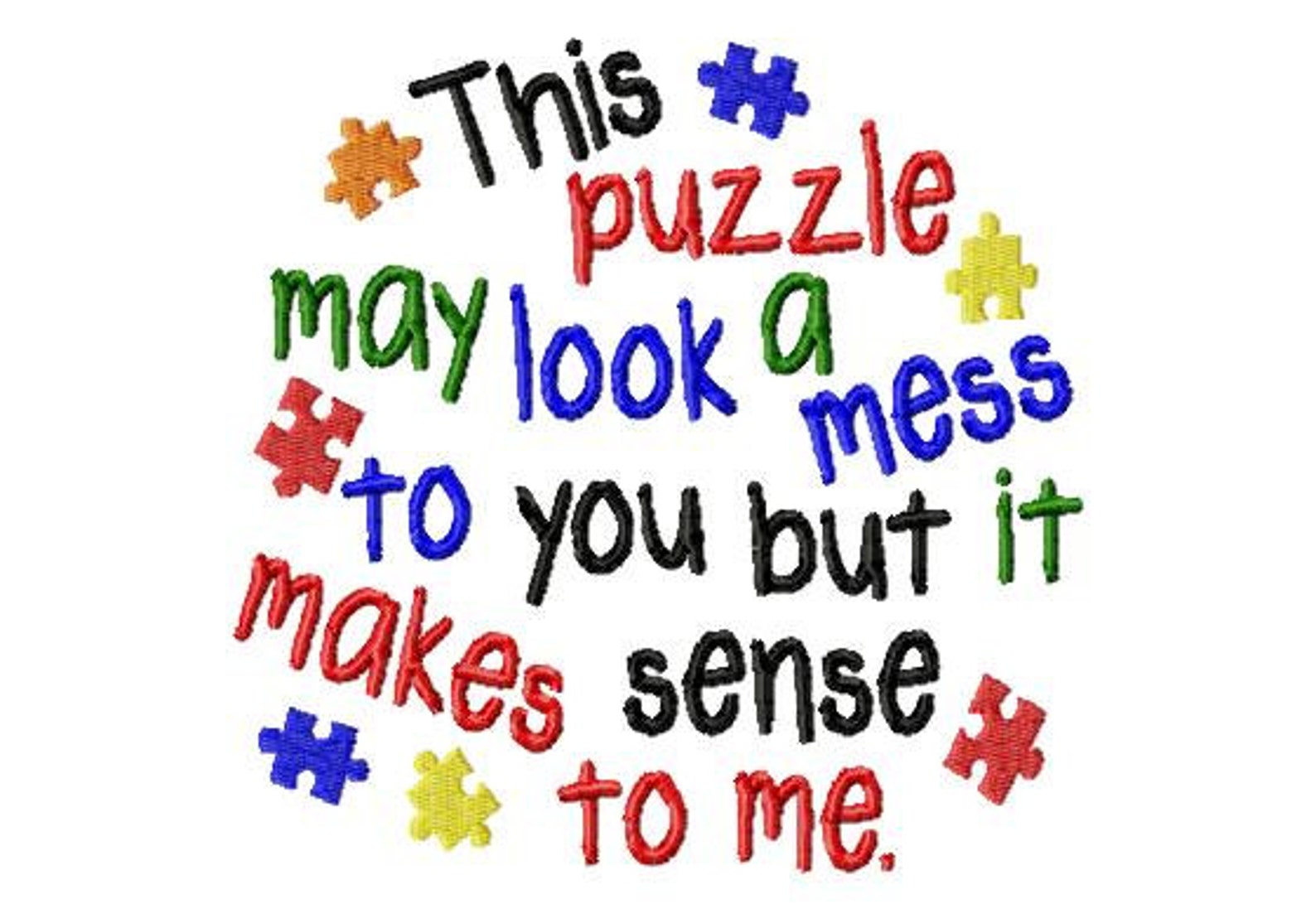 This Puzzle May Look a Mess to You but It Makes Sense to Me - Etsy