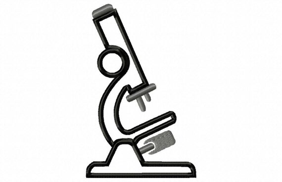 Microscope-2 Applique Machine Embroidery Design 7 Sizes | Etsy