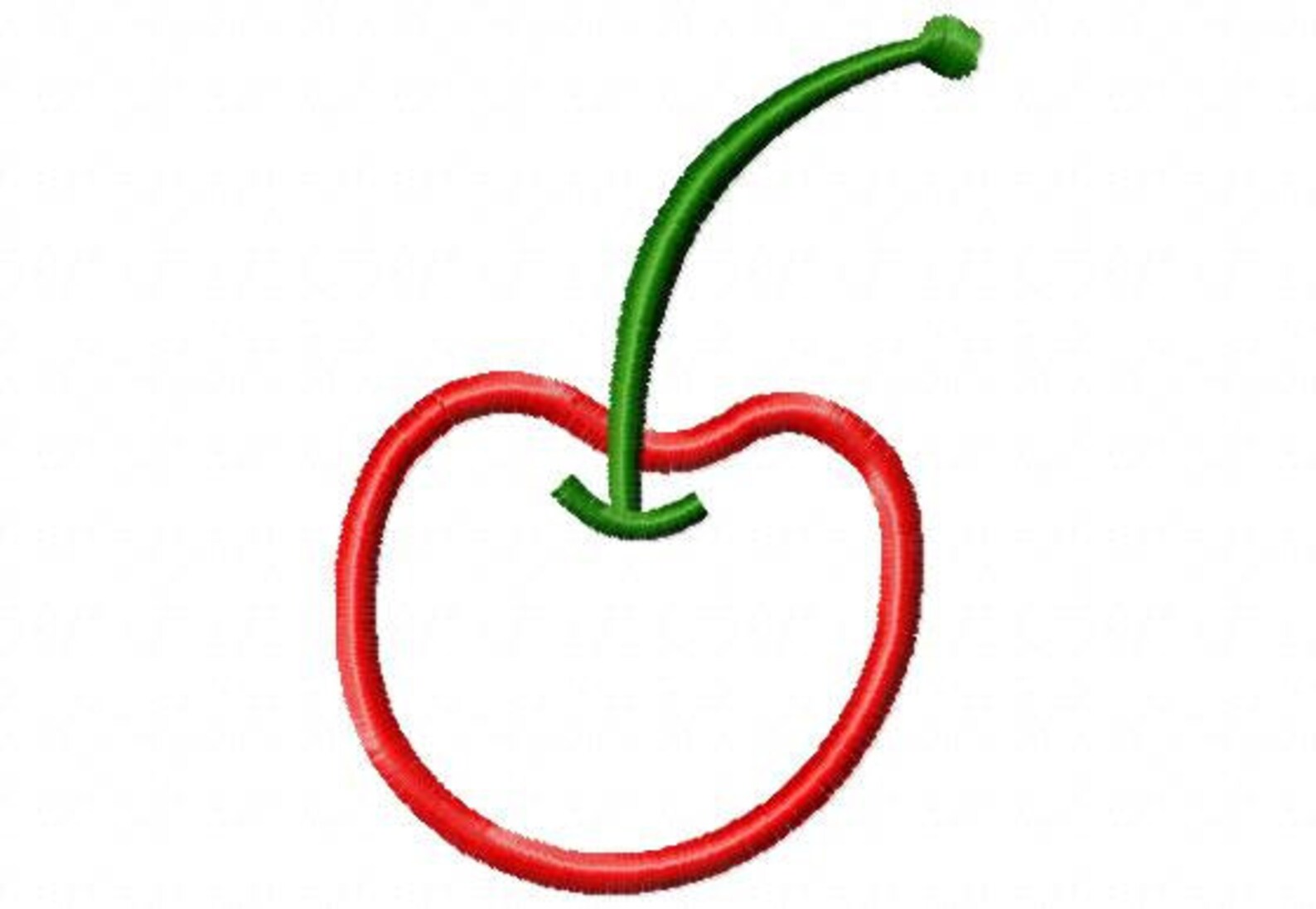 Cherry Applique and Fill Stitch Machine Embroidery Design | Etsy