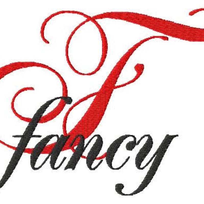 Script Embroidery Font - Etsy