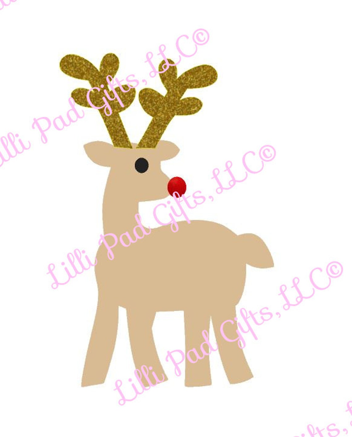 Reindeer Cut File Instant Download SVG Dxf Png Jpg | Etsy