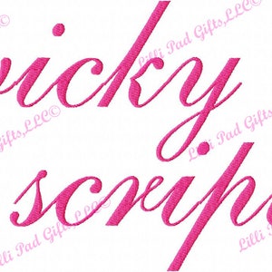JUMBO Vicky Script-lower CASE - Machine Embroidery Font - Sizes 5",6",7 ...