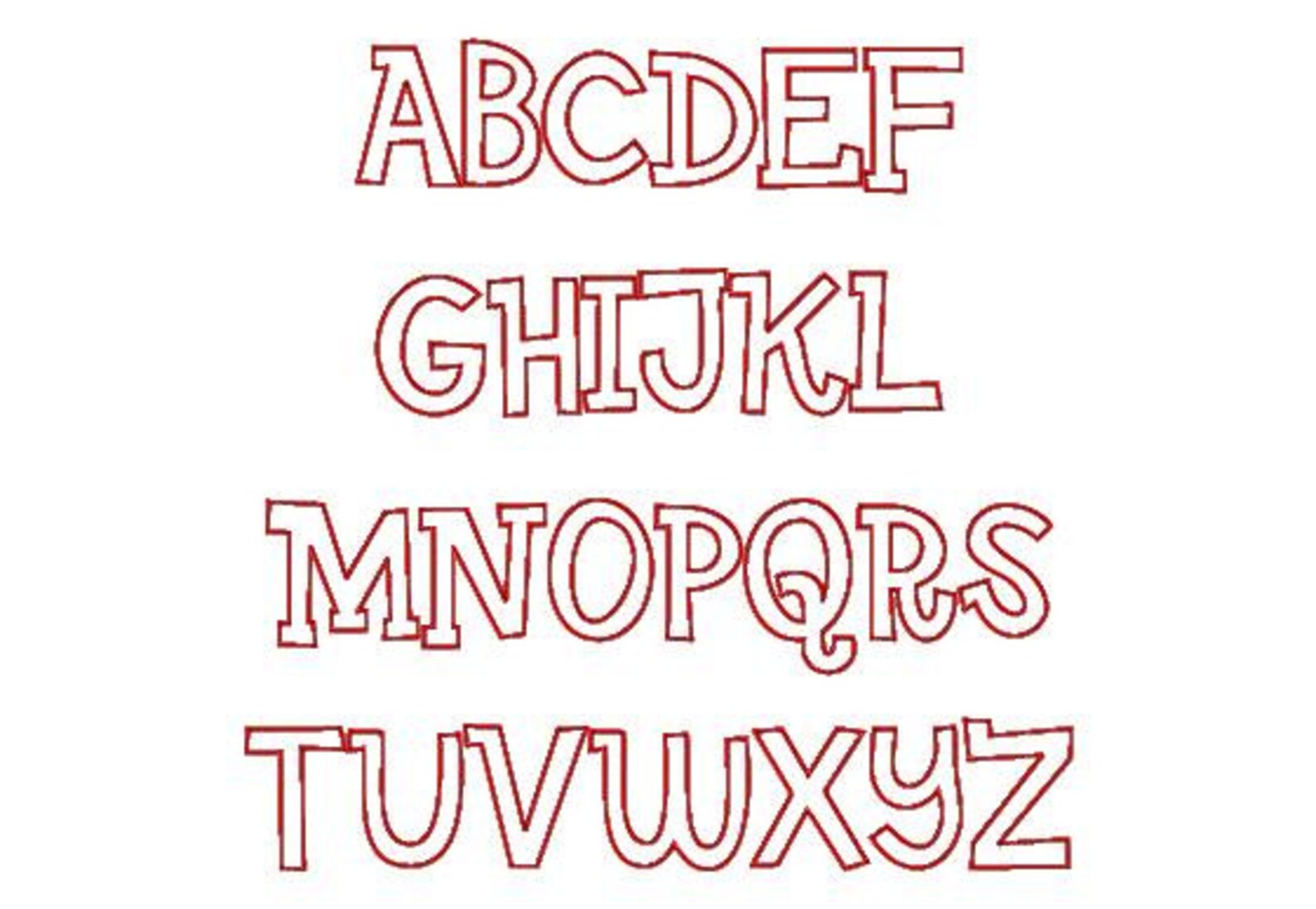 SUPER JUMBO Manny APPLIQUE Font Set Machine Embroidery Font - Etsy