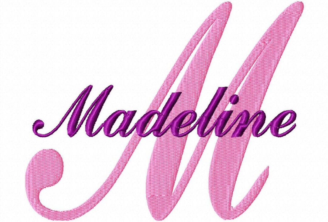 Madeline - Machine Embroidery Font - Sizes 1",2",3",4" BUY 2 Get 1 FREE ...