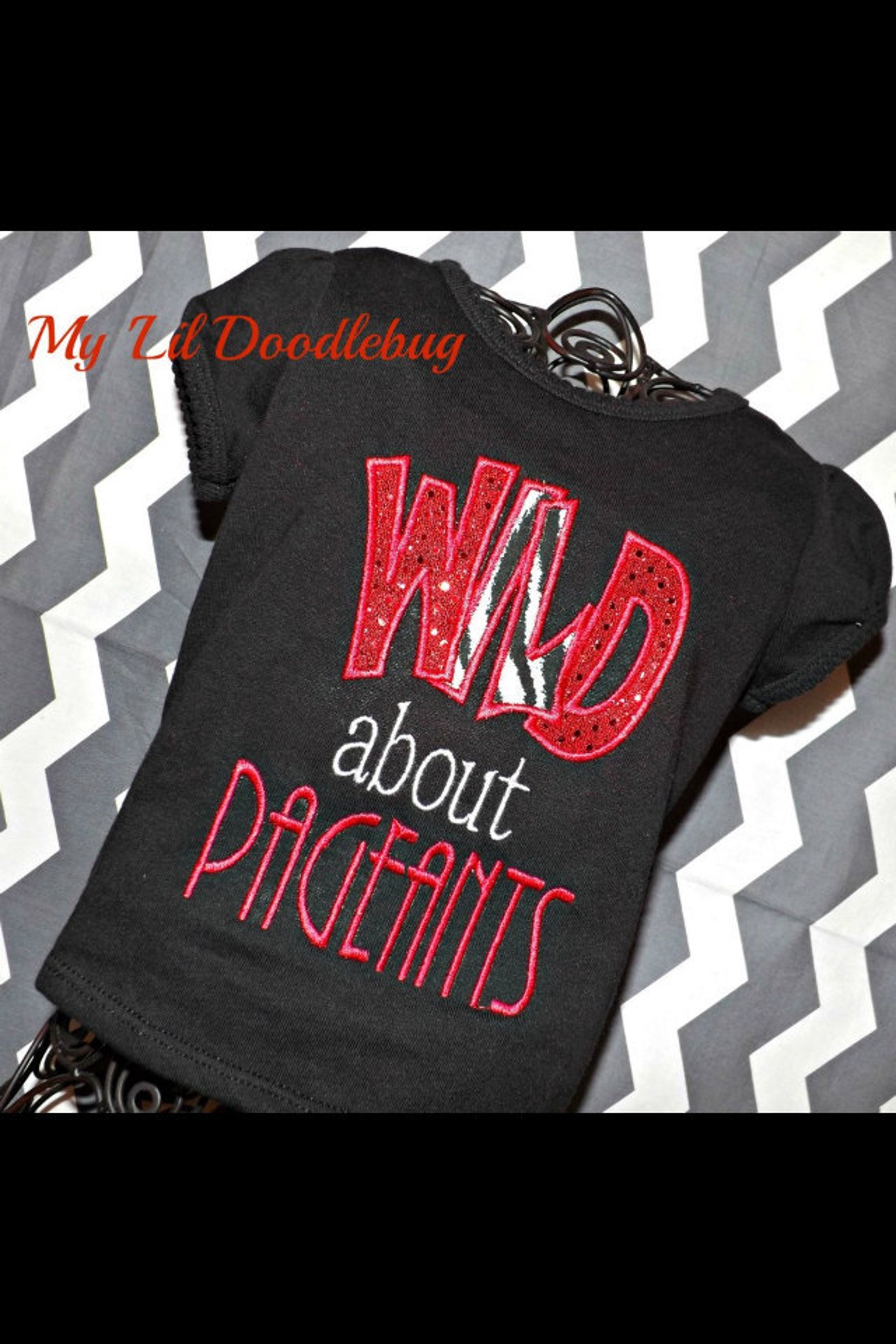 WILD About Pageants - Applique - Machine Embroidery Design - 8 Sizes ...