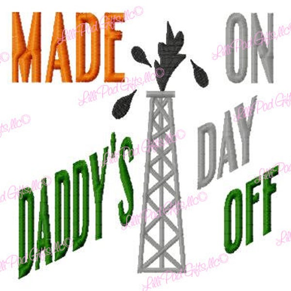 Oil Rig Embroidery - Etsy