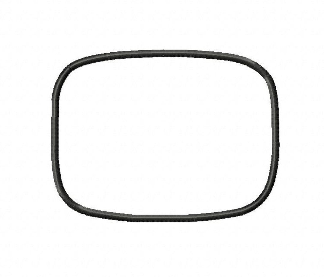 Frame - Rectangle-rounded 2 - Applique Frame - Frame Only - Machine ...