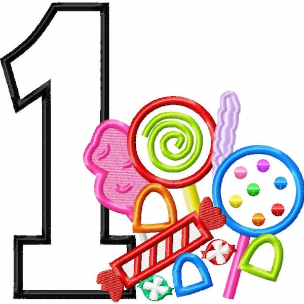 Candy Embroidery - Etsy