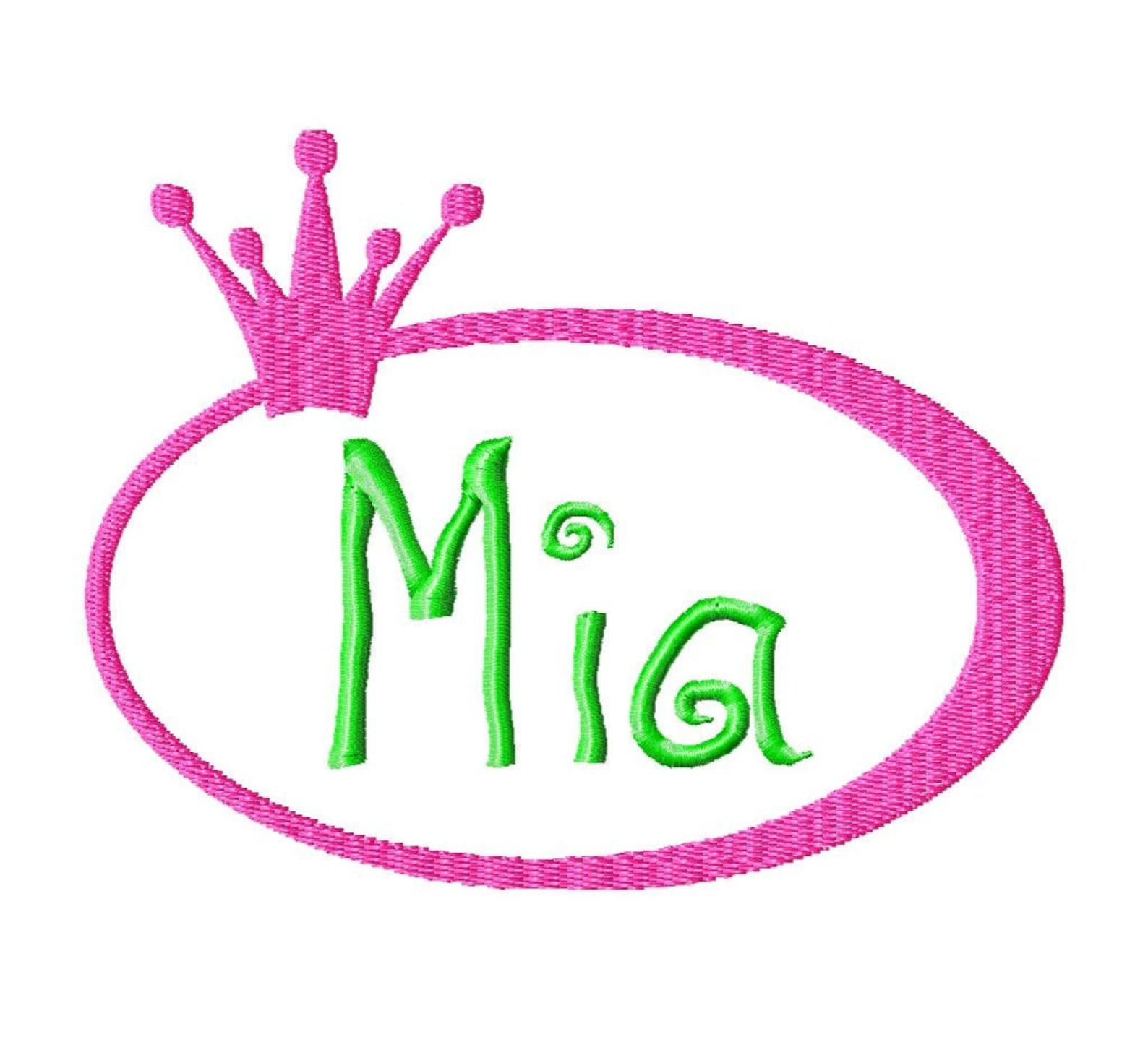 Princess Circle Frame Machine Embroidery 8 Sizes Plus - Etsy