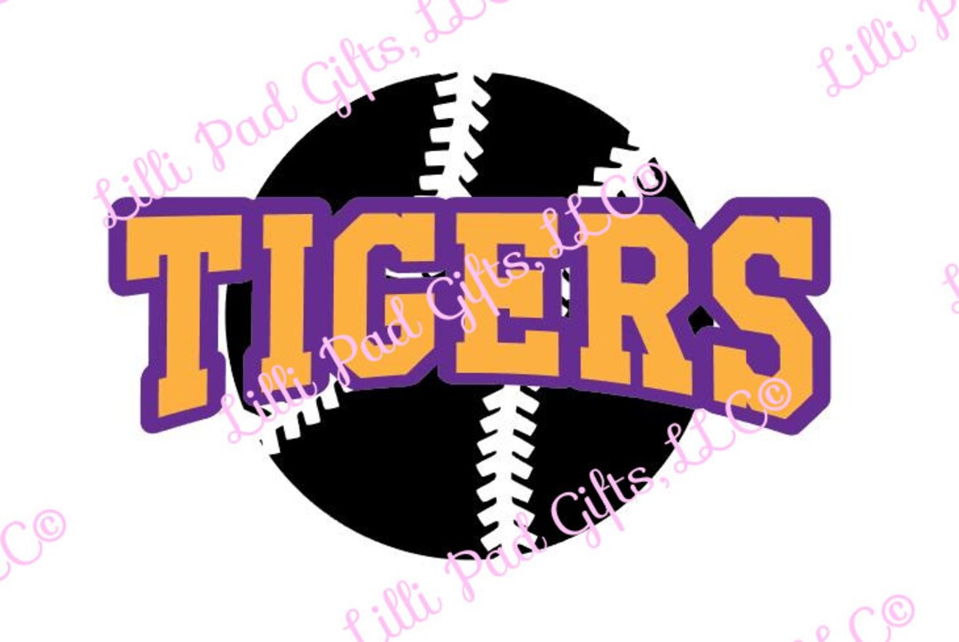 Tigers-arched-baseball - Cut File - Instant Download - SVG Vector JPG ...