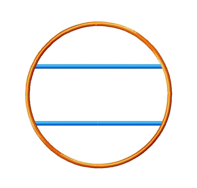 Circle Name Applique Frame Machine Embroidery Design 9 | Etsy