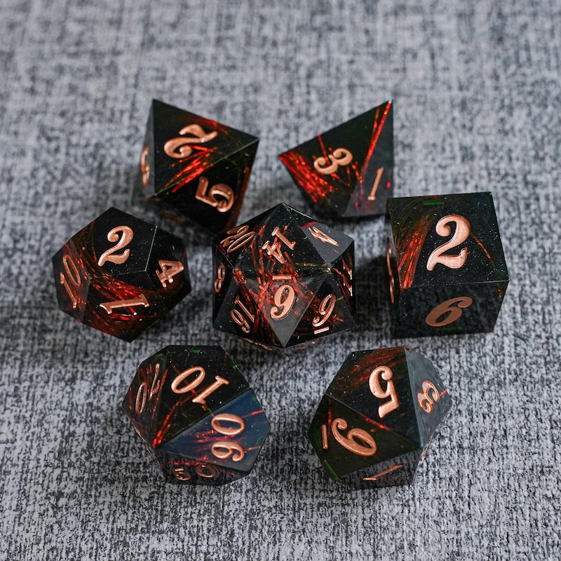 Dnd Raven Dice Set - Etsy UK