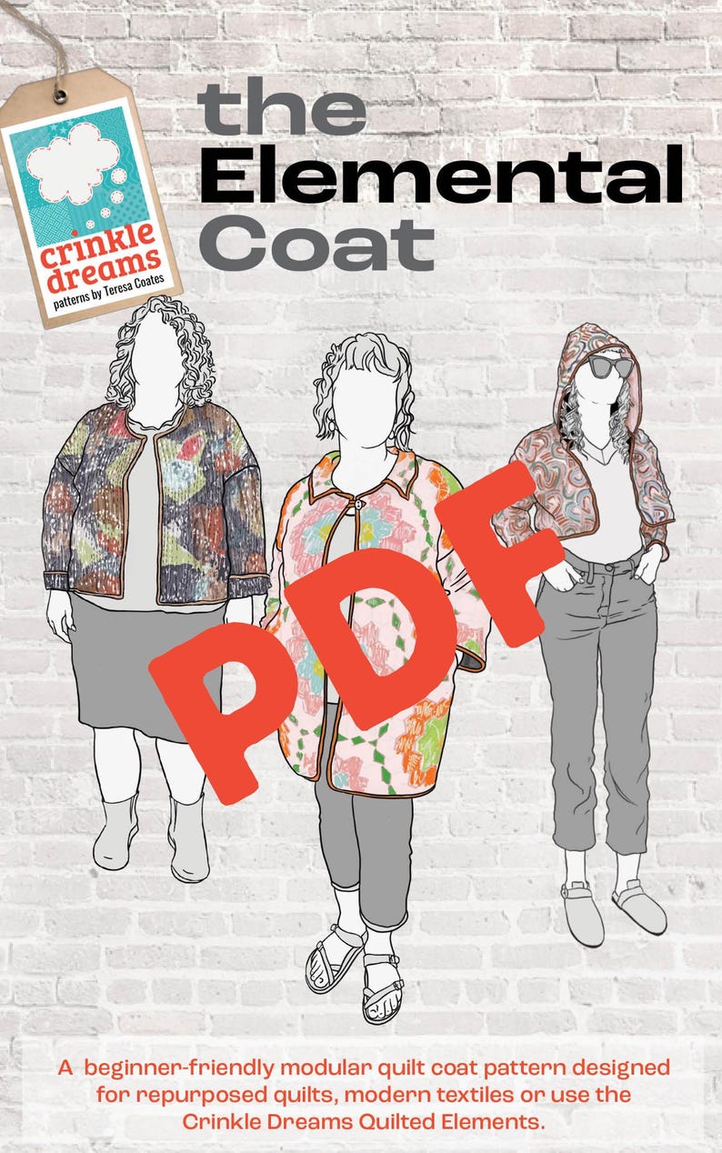 Elemental Quilt Coat Pattern-pdf [digital Download] - Etsy