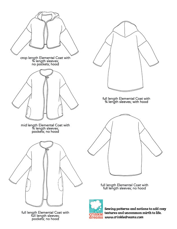Elemental Coat PDF Sewing Pattern - Etsy Australia