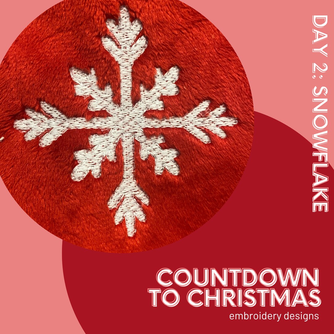 Simple Snowflake Embroidery Design 3 In - Etsy