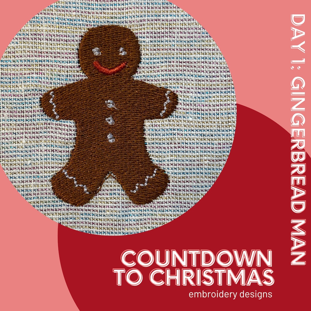 Simple Gingerbread Man 3 Inch Embroidery Design File - Etsy