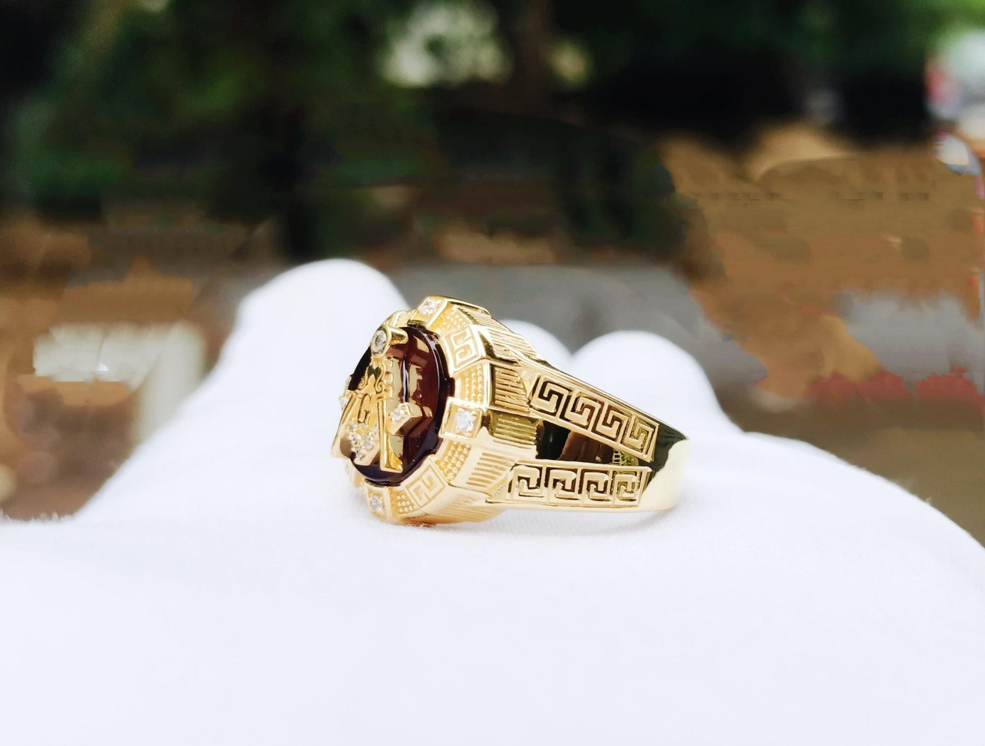 Sterling Silver Freemason Band Ring, Handmade Masonic Jewelry - Etsy
