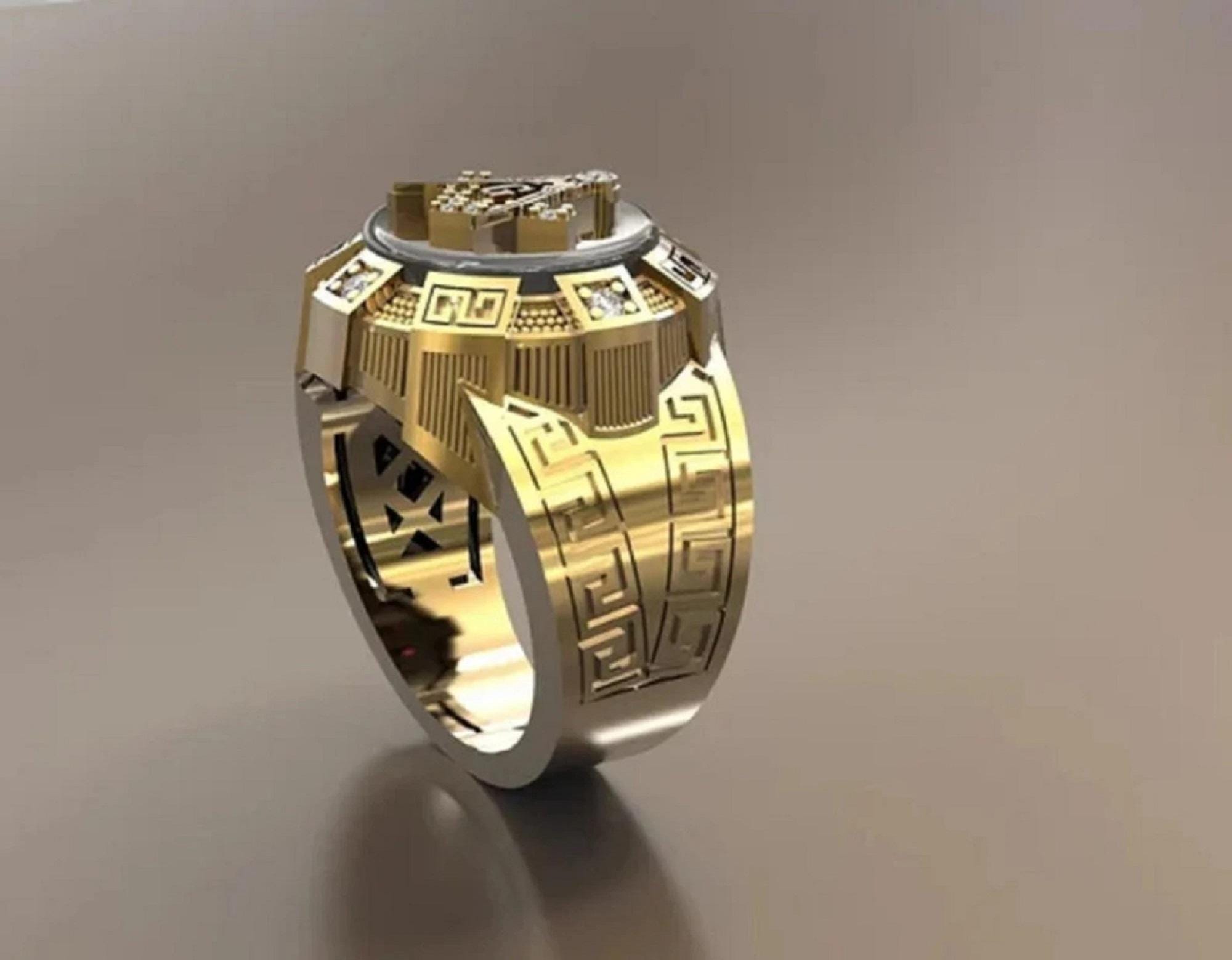 Sterling Silver Freemason Band Ring, Handmade Masonic Jewelry - Etsy