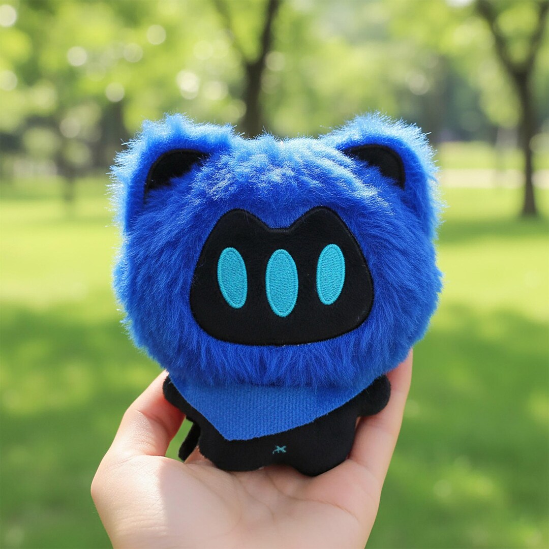 Omen Inspired Cat Plush Doll | Valorant Style Chibi Plush | Dark Kitty ...