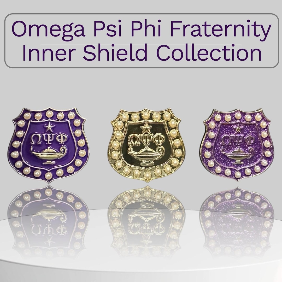 Omega Psi Phi Lapel Pin Collection - Gold-tone Fraternity Pins - Etsy