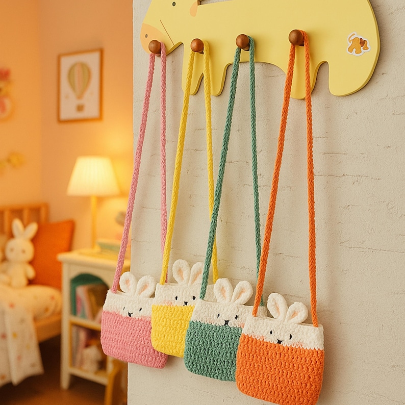 Crochet Amigurumi Bunny Kids' Bag Pattern (PDF Pattern) - Etsy