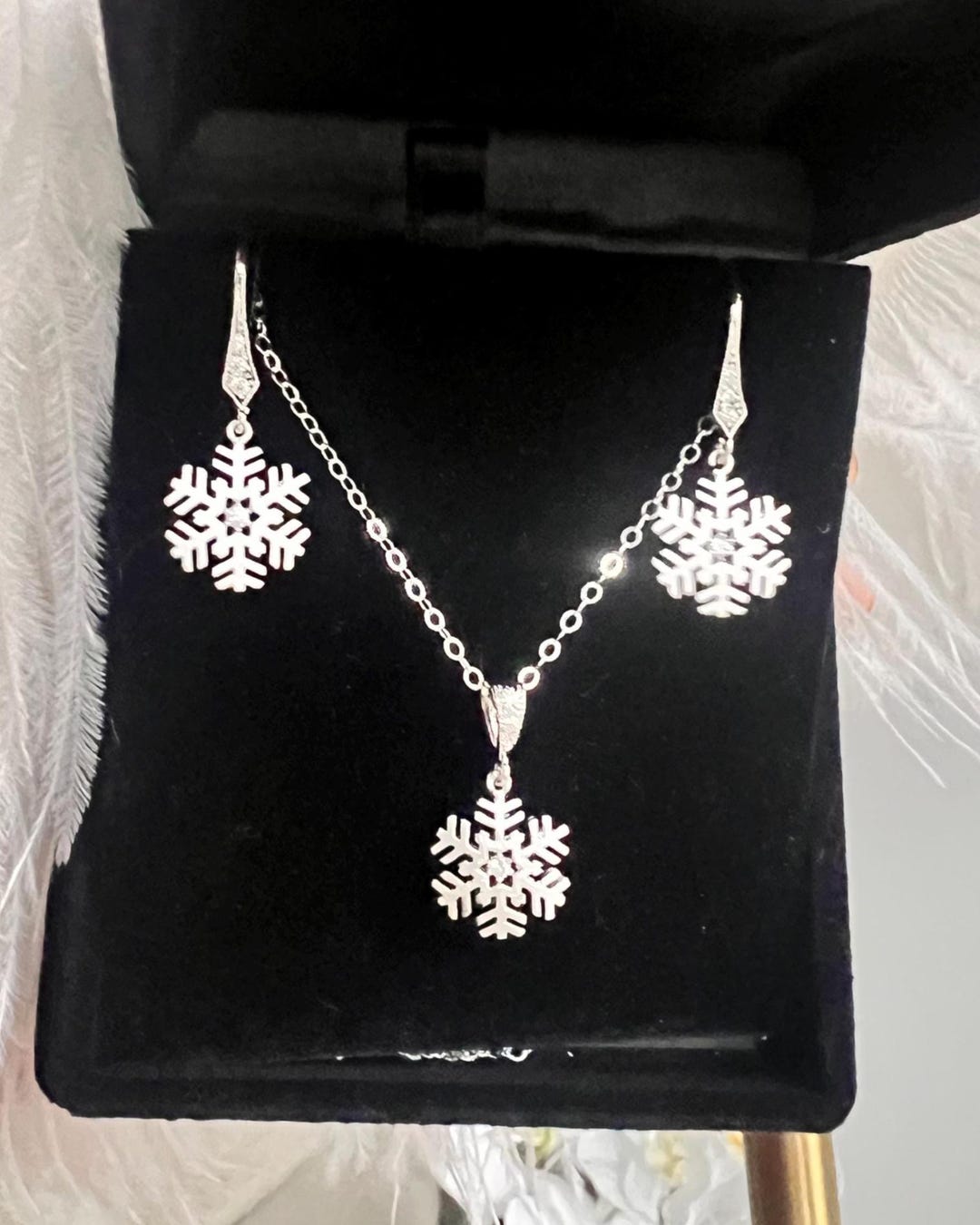 Jewelry, Necklace,snowflake Necklace Set,gift for Her, Special Gift ...