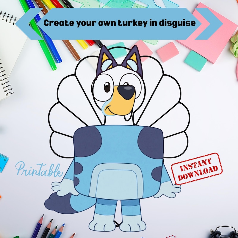 Bluey Disguise Turkey - Etsy