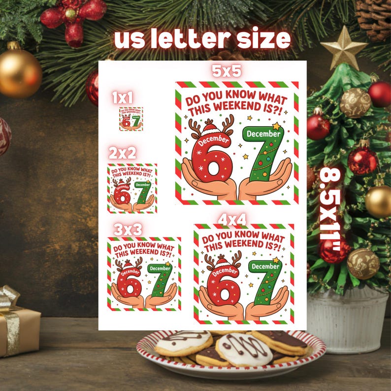 6 7 Printable Elf Prop, December 6th 7th, Elf Activities & Elf Ideas ...