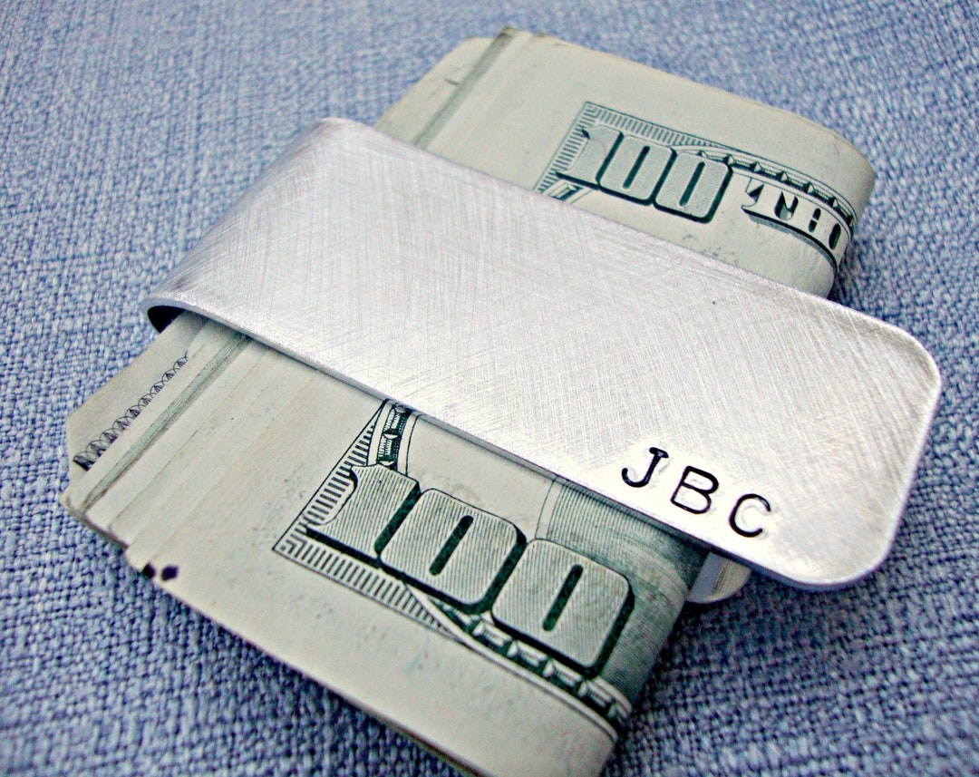 Personalized Money Clip - Custom Money Clip - Hand Stamped Money Clip ...