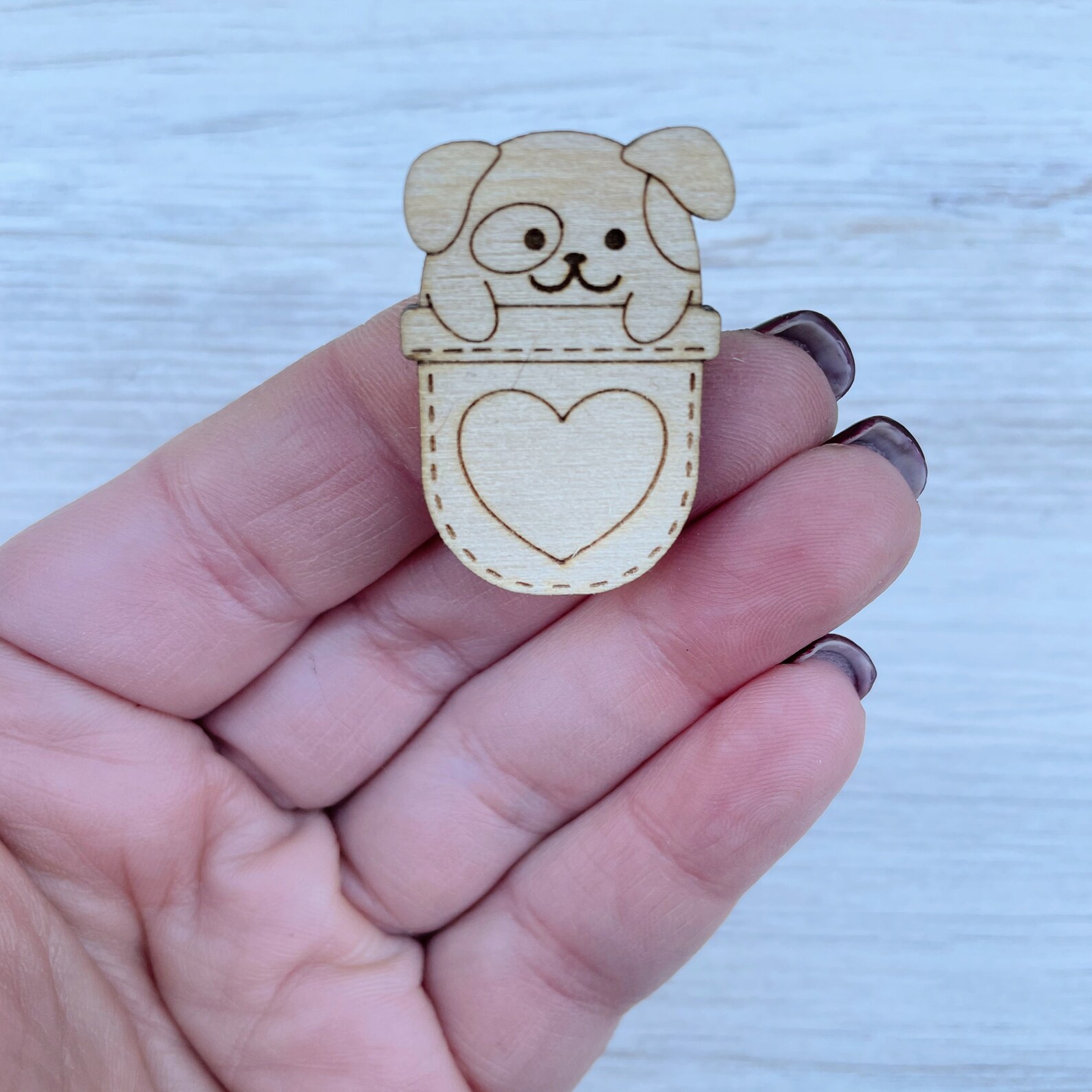 Pocket Hug - Cute Animal Pocket Token - Pocket Pal - Wooden Pocket ...