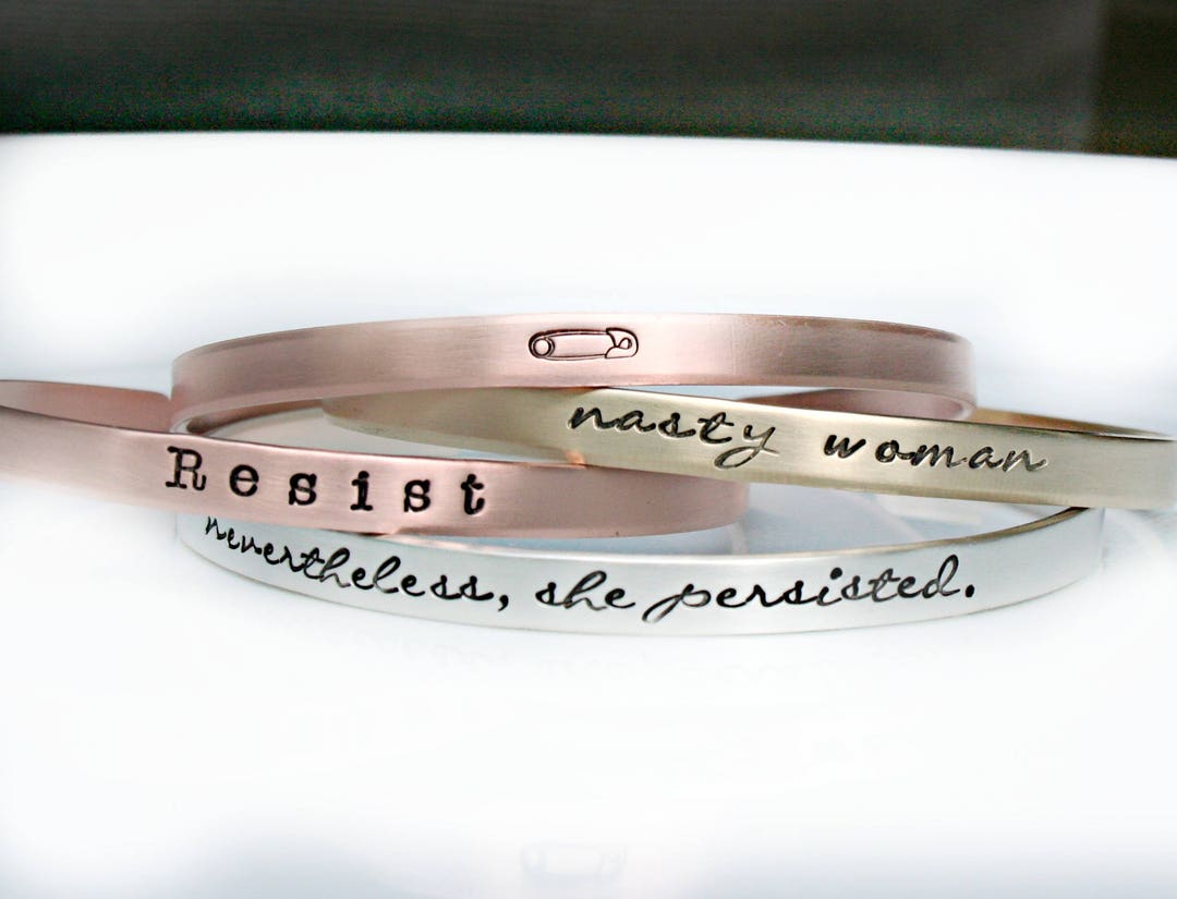Resist Cuff Bracelet – Political, Progressive, Women's Rights - Etsy