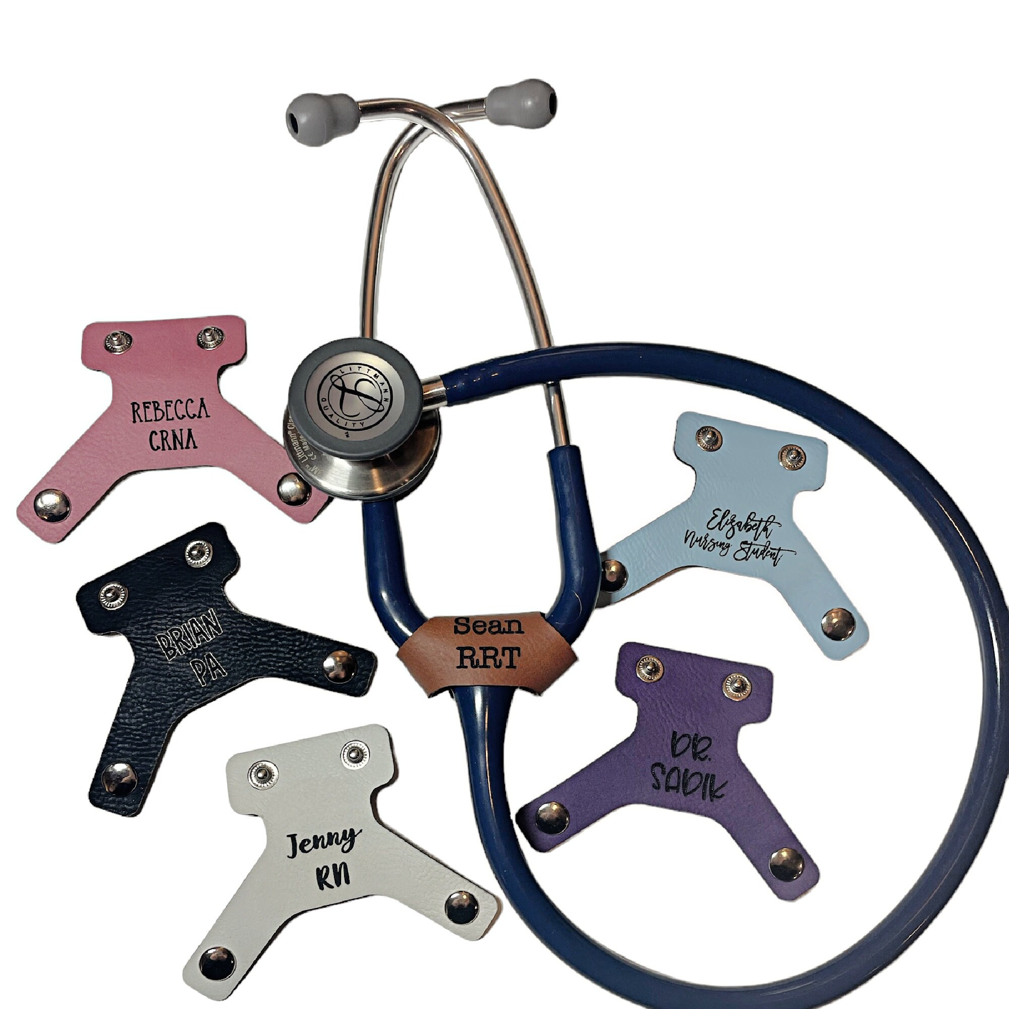 Engraved Leatherette Stethoscope ID Tag - Personalized Nurse Gift - Etsy