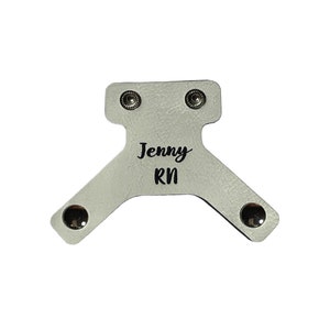 Engraved Leatherette Stethoscope ID Tag - Custom Stethoscope Name Tag ...