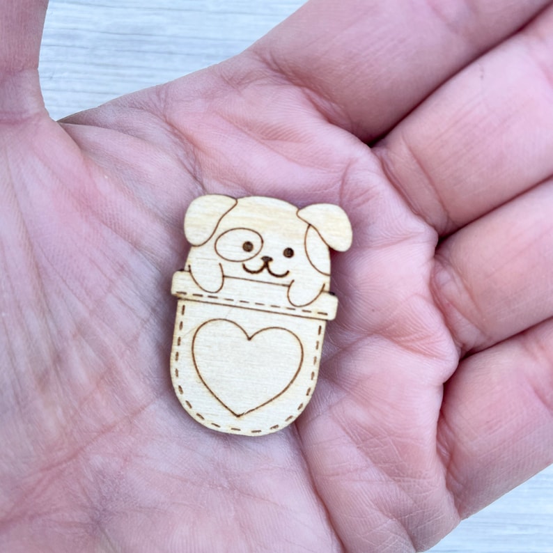 Pocket Hug Cute Animal Pocket Token Pocket Pal Wooden - Etsy