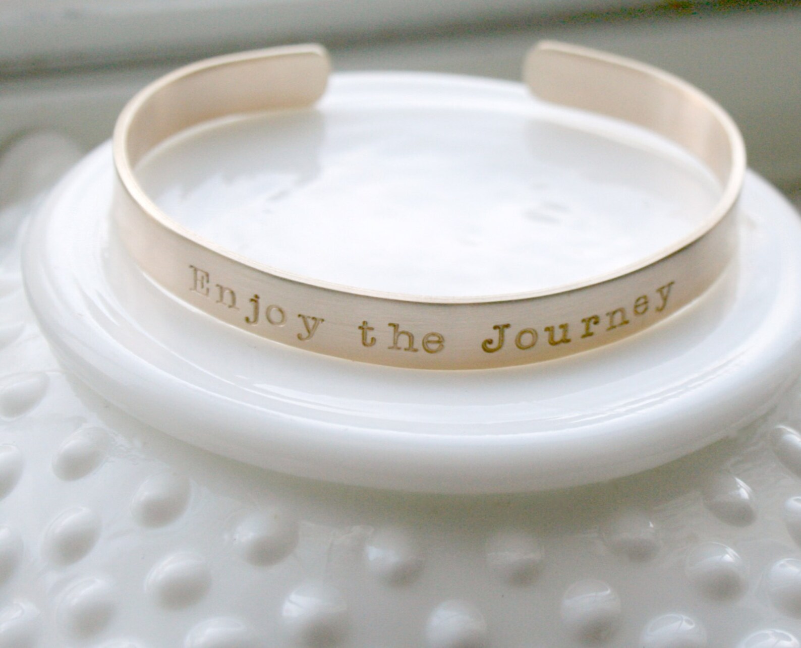 Inspirational Jewelry Enjoy the Journey Gold Bracelet - Etsy